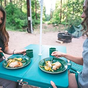 Stansport Picnic Table and Umbrella Combo - Green (615)