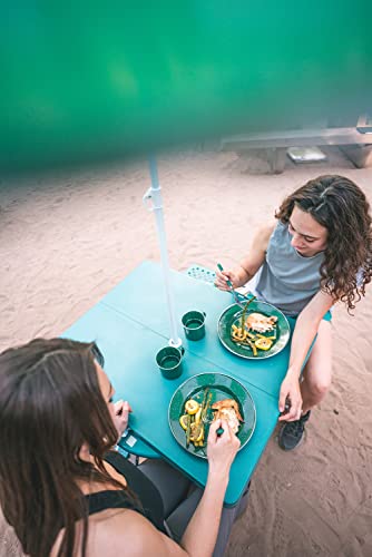 Stansport Picnic Table and Umbrella Combo - Green (615)