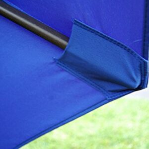 BELLRINO DECOR Replacement Royal Blue Strong & Thick Umbrella Canopy for 10ft 8 Ribs (Canopy Only)