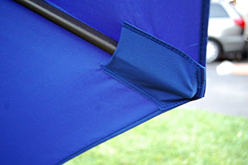 BELLRINO DECOR Replacement Royal Blue Strong & Thick Umbrella Canopy for 10ft 8 Ribs (Canopy Only)