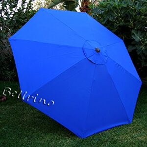 BELLRINO DECOR Replacement Royal Blue Strong & Thick Umbrella Canopy for 10ft 8 Ribs (Canopy Only)