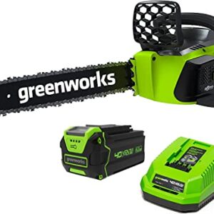 Greenworks 40V 16-Inch Cordless Chainsaw, 4AH Battery and a Charger Included