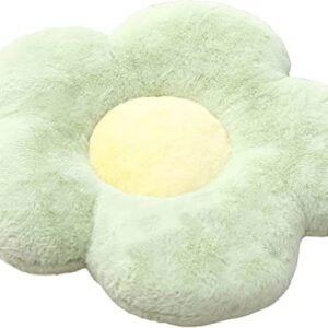 LANFIRE Flower Cushion Flower Throw Pillows Standard Pillows Patio Furniture Cushions Home Chair Pads (40 CM, Green)