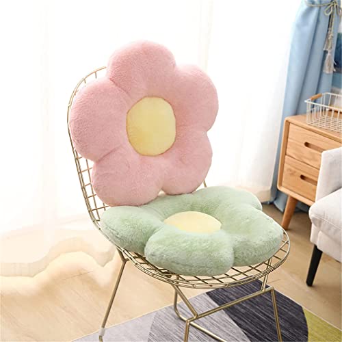 LANFIRE Flower Cushion Flower Throw Pillows Standard Pillows Patio Furniture Cushions Home Chair Pads (40 CM, Green)