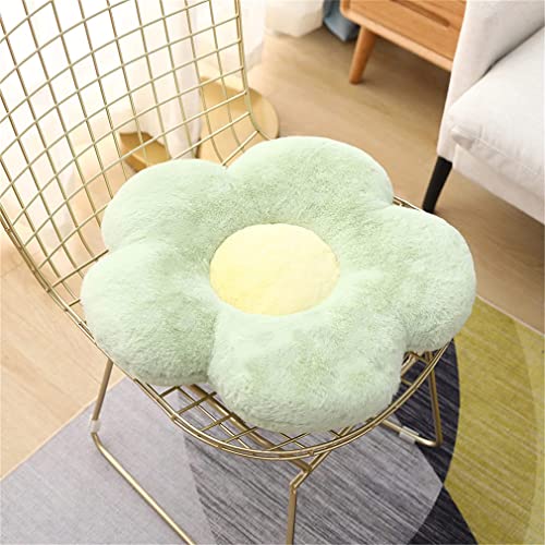 LANFIRE Flower Cushion Flower Throw Pillows Standard Pillows Patio Furniture Cushions Home Chair Pads (40 CM, Green)