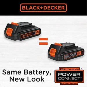 BLACK+DECKER 20V MAX* POWERCONNECT 1.5Ah Lithium Ion Battery + Charger (LBXR20CK)