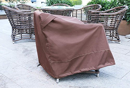 Leader Acessories Heavy Duty 600D PVC Patio Chair Cover Waterproof Furniture Cover