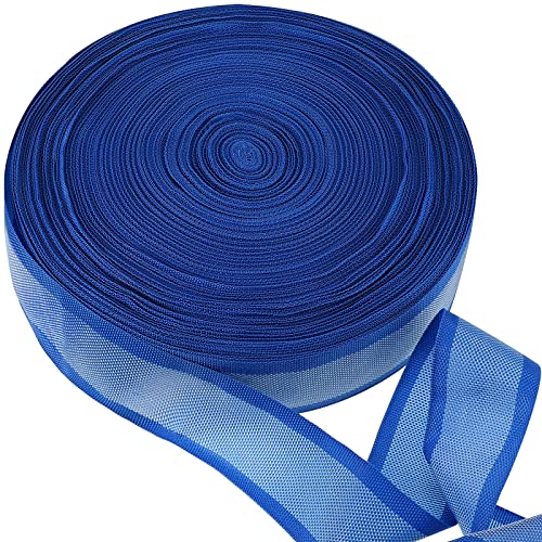 2.25 Inch x 328 Feet Lawn Chair Webbing Blue Patio Chair Webbing Replacement Kit Lawn Furniture Re Webbing