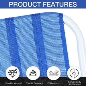 2.25 Inch x 328 Feet Lawn Chair Webbing Blue Patio Chair Webbing Replacement Kit Lawn Furniture Re Webbing