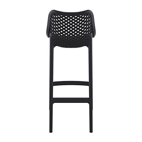 Compamia Air Patio Bar Stool in Black (Set of 2)