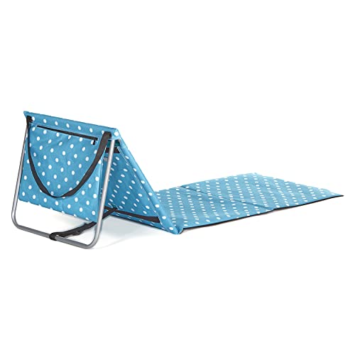 The Lakeside Collection Folding Sun Lounger - Portable Fishing Chair for Beach or Lawn