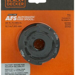 BLACK+DECKER Trimmer Line Replacement Spool, Dual Line, AFS, .065-Inch (DF-065)