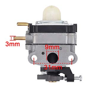 Hayskill 75306258A Carburetor for Ryobi RY252CS RY253SS RY251PH RY254BC 2 Cycle 25cc Gas String Trimmer Carb Replace 753-06258A 753-06258 307160001 316299372