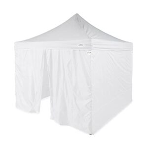 caravan canopy sports commercial grade sidewalls, 10 x 10-feet, white