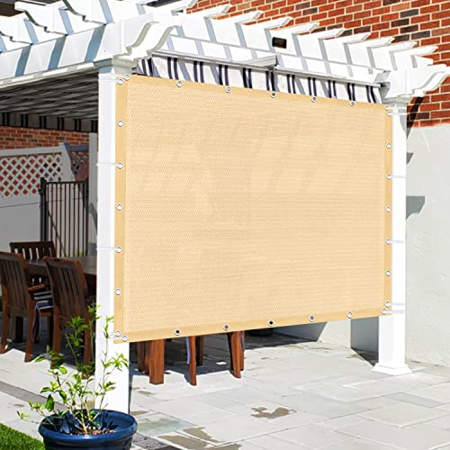 Artpuch Pergola Shade Cover 10'X12'FT Outdoor Sun Shade Cloth with Grommets Shade Tarp for Patio, Carport, Backyard