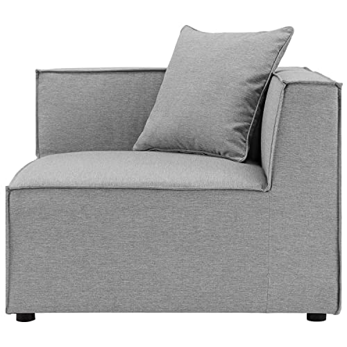 Modway EEI-4210-GRY Saybrook Patio Corner Chair in Gray