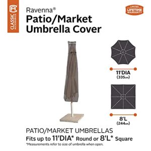 Classic Accessories Ravenna Water-Resistant 11 Foot Patio Umbrella Cover, Patio Furniture Covers