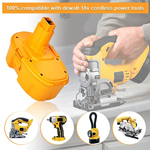 18V 3600mAh Replacement Battery Compatible with Dewalt 18V Battery Compatible with DC9096 DC9098 DC9099 DW9095 DW9096 DW9098 DE9038 Cordless Power Tools 1 Pack