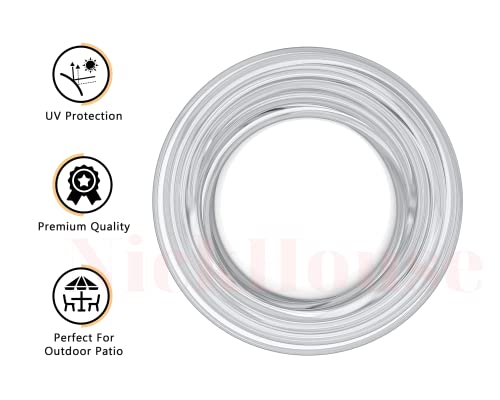 25' Foot .25" Vinyl Sling Spline for Patio Outdoor Pool Furniture Repair or Replacement Awning Cord for Sling Chair