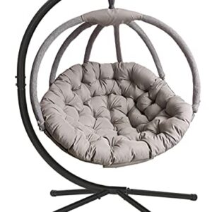 FlowerHouse FHOV100-SAND Hanging Ball Chair w/Stand - Overland Sand