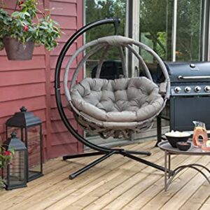 FlowerHouse FHOV100-SAND Hanging Ball Chair w/Stand - Overland Sand