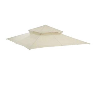 Garden Winds Replacement Canopy Top Cover for Madaga Gazebo - Riplock 350 - Beige