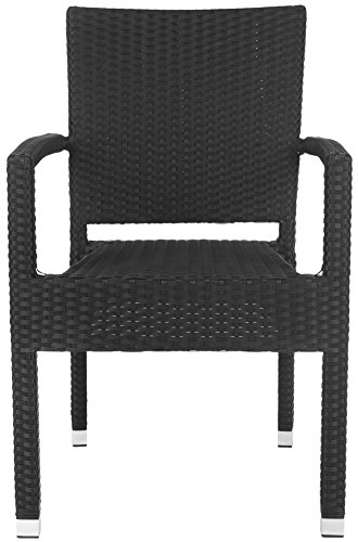 Safavieh Outdoor Living Collection Kelda Wicker Arm Chairs