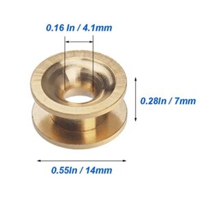 A.I.FORCE 10Pcs Trimmer Head Eyelets, Brass Sleeves for Strimmer Cutter, Replacement Parts Fit for Troy-Bilt, Craftsman, and Other More Models