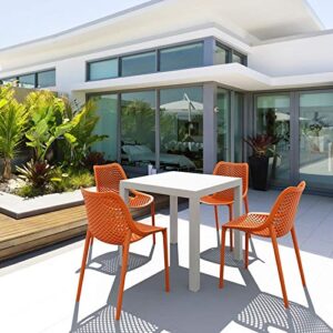 Compamia Air Outdoor Patio Dining Chair in Orange (Set of 2)