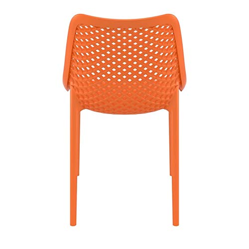 Compamia Air Outdoor Patio Dining Chair in Orange (Set of 2)