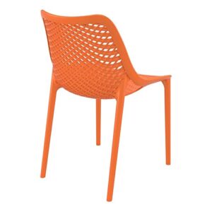 Compamia Air Outdoor Patio Dining Chair in Orange (Set of 2)