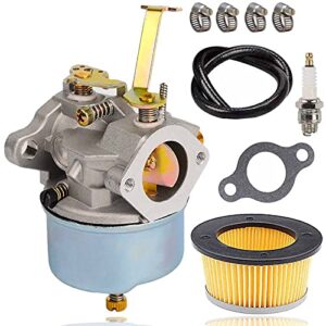 632230 632272 carburetor replacement for troy bilt chipper vac 47279 47261 65582v deere 624d tiller tecumseh h30 h50 h60 hh60 hh70 snowblower with 30727 air filter