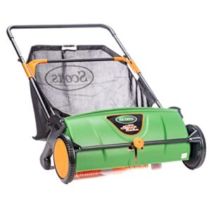 scotts outdoor power tools lsw70026s 26-inch push lawn sweeper, black/green