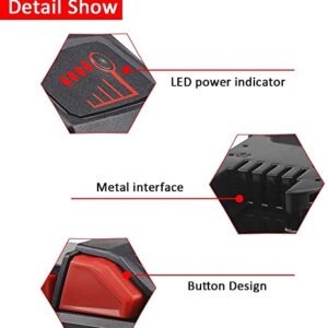 BATTOOL 【Upgrade】 6.0Ah 18V Battery Replacement for Milwaukee M18 Battery 48-11-1810 48-11-1820 48-11-1850 48-11-1828 48-11-1860 High Capacity Battery XC Lithium Ion Cordless Power Tool Battery