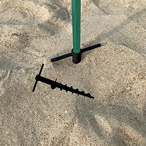 Red Suricata Sunshade Pole Anchors - Set of 4 Sand Anchors for Family Beach Sun Shade Canopy Tent or Multi Terrain Sunshade (no Canopy & no Poles Included)