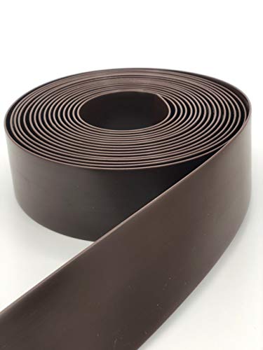 KOMORAX Dark Brown 2" Wide 20' Length Chair Vinyl Strap Strapping for Patio Lawn Garden Outdoor Furniture Matte Finish Color