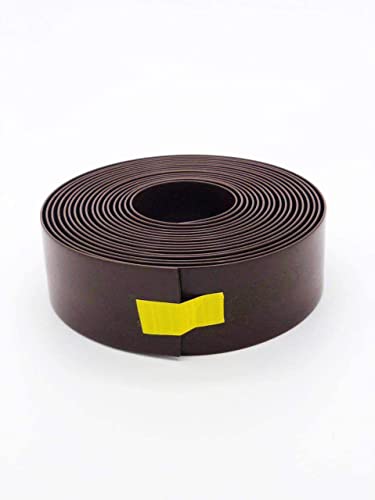 KOMORAX Dark Brown 2" Wide 20' Length Chair Vinyl Strap Strapping for Patio Lawn Garden Outdoor Furniture Matte Finish Color