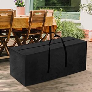 Bicherub Outdoor Cushion Storage Bag 420D Oxford Waterproof Extra Large Outdoor Cushion Storage Bag with Zipper for Outdoor Cushions, 2 Pack