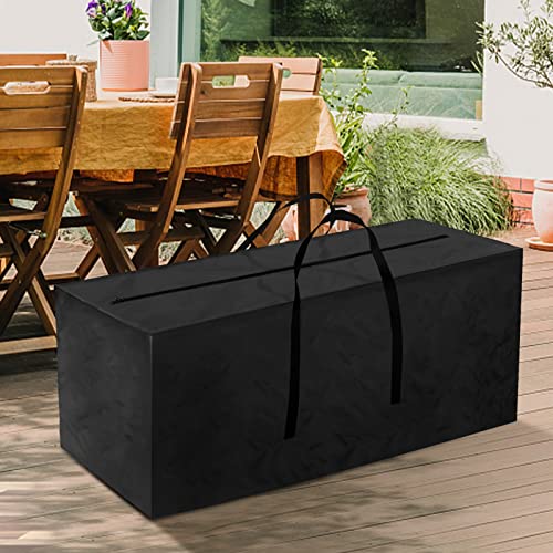 Bicherub Outdoor Cushion Storage Bag 420D Oxford Waterproof Extra Large Outdoor Cushion Storage Bag with Zipper for Outdoor Cushions, 2 Pack