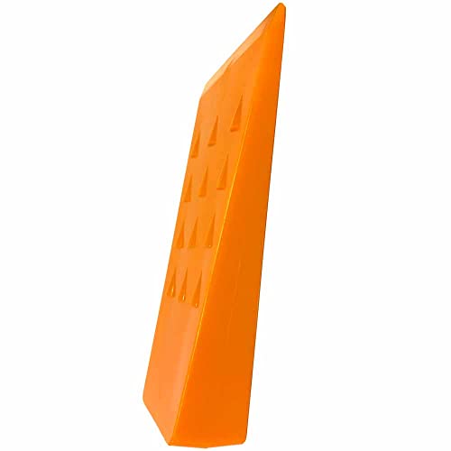 Parts 4 Outdoor Felled Spiked Tree Felling Wedges for Tree Cutting  5.5in Orange Plastic Felling Wedge, Logging Tools  4 Pack