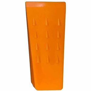 Parts 4 Outdoor Felled Spiked Tree Felling Wedges for Tree Cutting  5.5in Orange Plastic Felling Wedge, Logging Tools  4 Pack