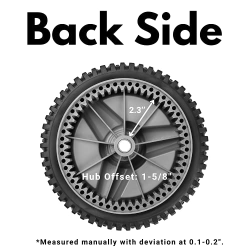 Front Drive Wheels Fit for HU Mower - Front Drive Tires Wheels Fit for HU Front Wheel Drive Self Propelled Lawn Mower Tractor, Wheel for HU700F, Replaces 532401274, 2 Pack, Gray1