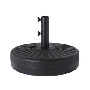 ABCCANOPY 48.5lbs Umbrella Base Water Filled Stand Market Patio Outdoor Heavy Duty Umbrella Stand Holder(Black)