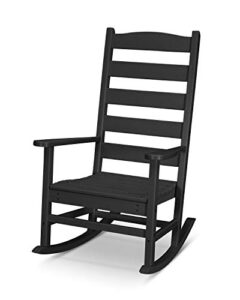 polywood® shaker porch rocker, black