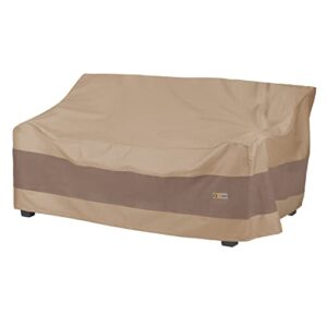 duck covers lso793735 elegant waterproof patio sofa cover, 77″w x 35″d x 35″h, swiss coffee