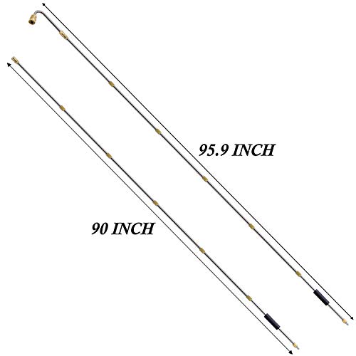 Twinkle Star Pressure Washer Extension Wand Set, 8 ft Replacement Lance with 5 Nozzle Tips, 4000 PSI