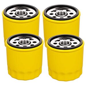 hoodell 4 pack 52 050 02-s oil filter fits kohler engine, professional 52 050 02 5205002s 52 050 02-s1 oil filter, extra capacity lawn mower oil filter