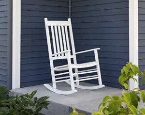 woodlawn&home, 100019, mission style rocking chair, white