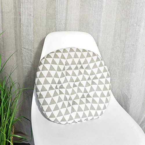 vctops Bohemian Soft Round Chair Pad Garden Patio Home Kitchen Office Seat Cushion GreyWhite Diameter 18"