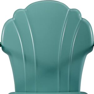 Crosley Furniture CO1029-BL Tulip Retro Outdoor Metal 2-Piece Armchair Set, Pastel Blue Satin